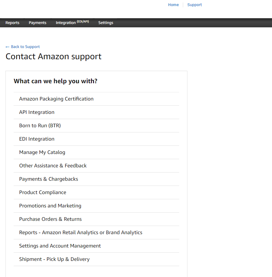 Amazon Vendor Central Tutorial [Part 5 - Integration, Settings, Payments & Support]
